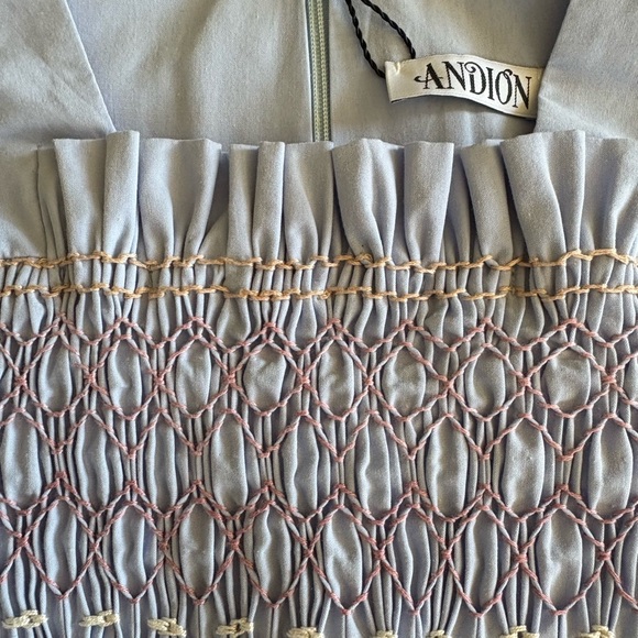 Andion | Tops | Nwt Andion Spain Womens Bespoke Hand Smocked Melissa ...